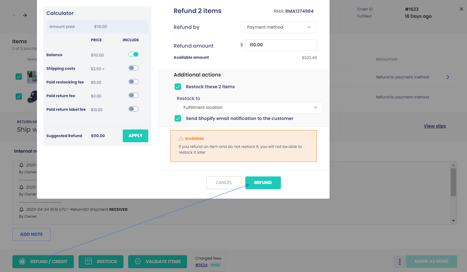 Managing Return Requests (Old Version)